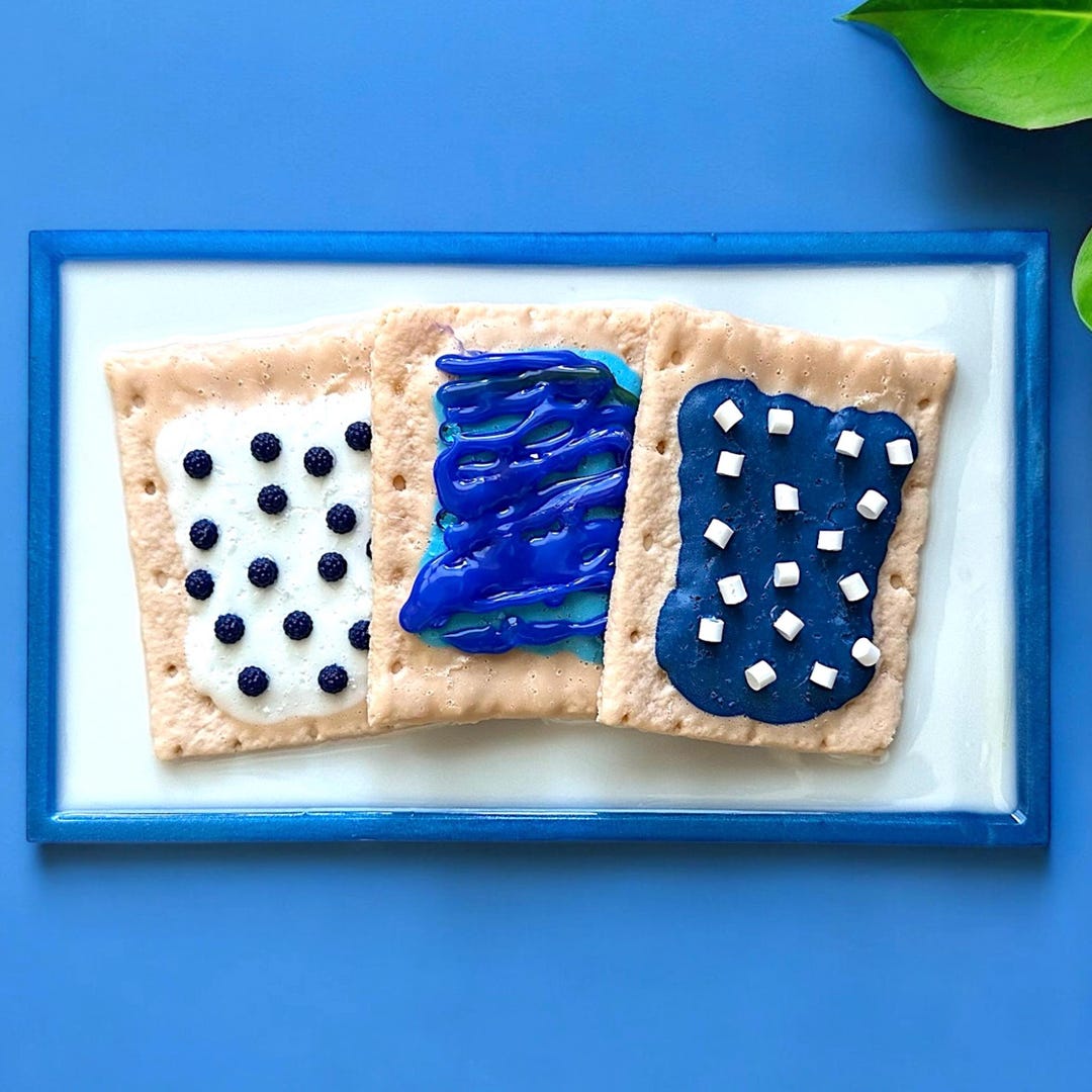 TOASTER PASTRY Realistic Life Size Breakfast Pastry 3D Resin Wall Art ...