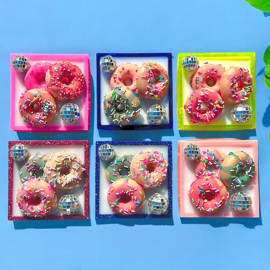 DISCO DONUTS 3D Resin Wall Art/ Fake Donuts/ Disco Balls/retro Wall Art / Wall Art/ Realistic ...