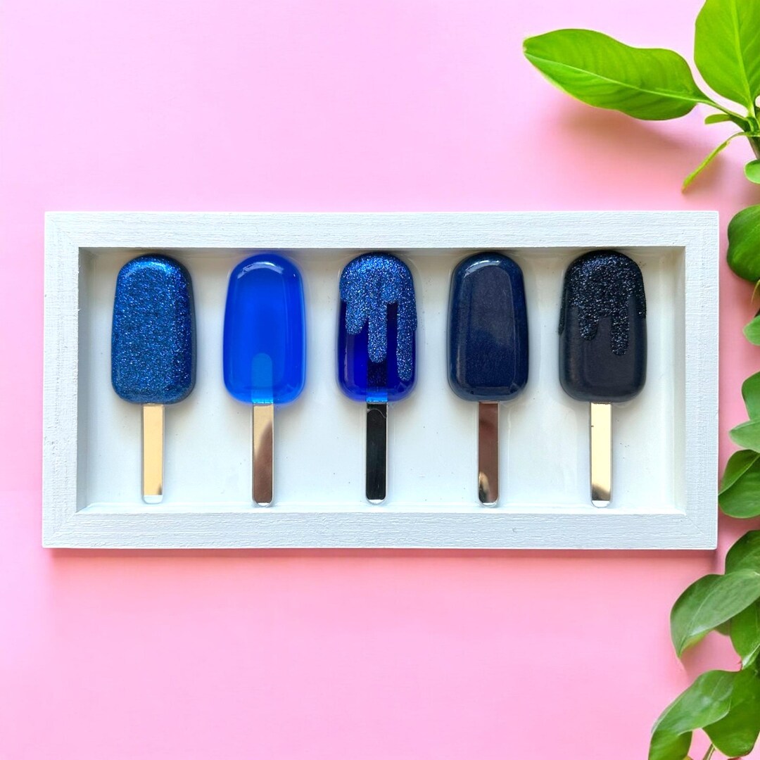 Royal Blue LIFESIZE Popsicle 3D Pop ART Resin Wall Art Melting ...
