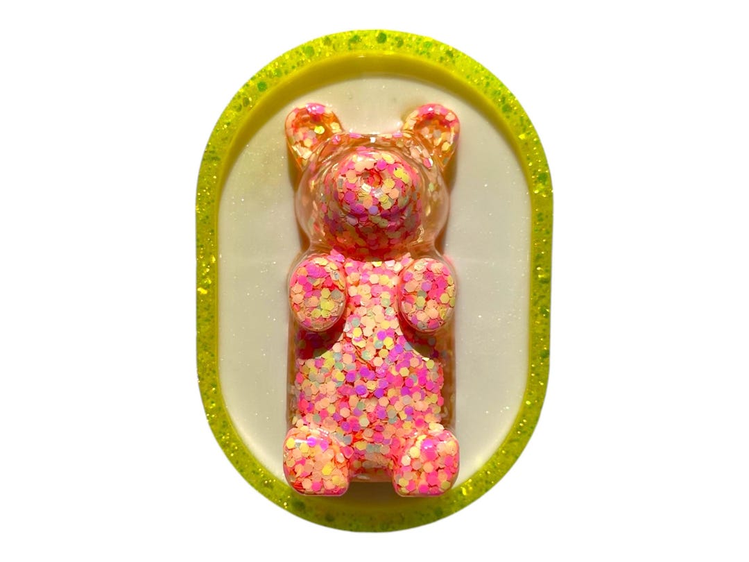Gummy Bear Confetti Neon Resin 3d Pop Food Art One of a Kind Candy ...