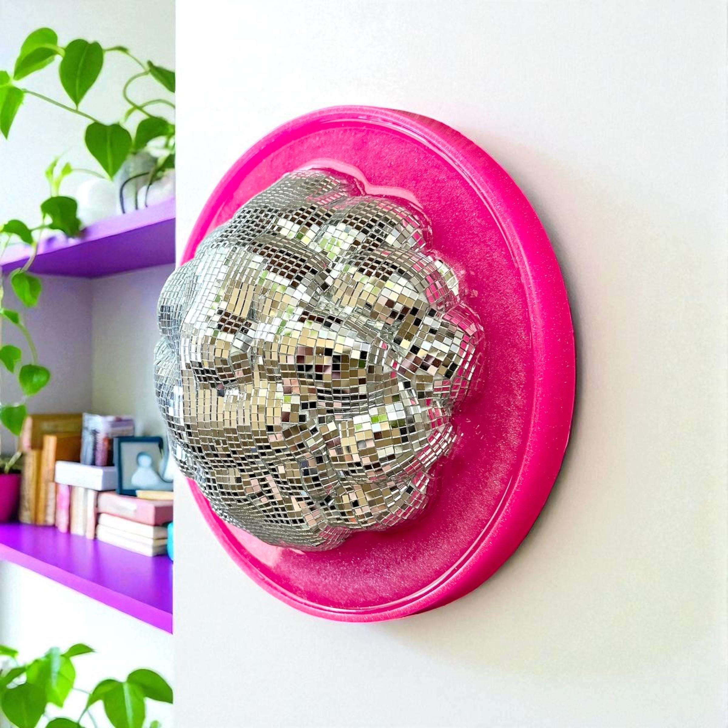 MELTING BUBBLES DISCO Ball 3D Resin Wall Art | Disco Ball Sculpture ...