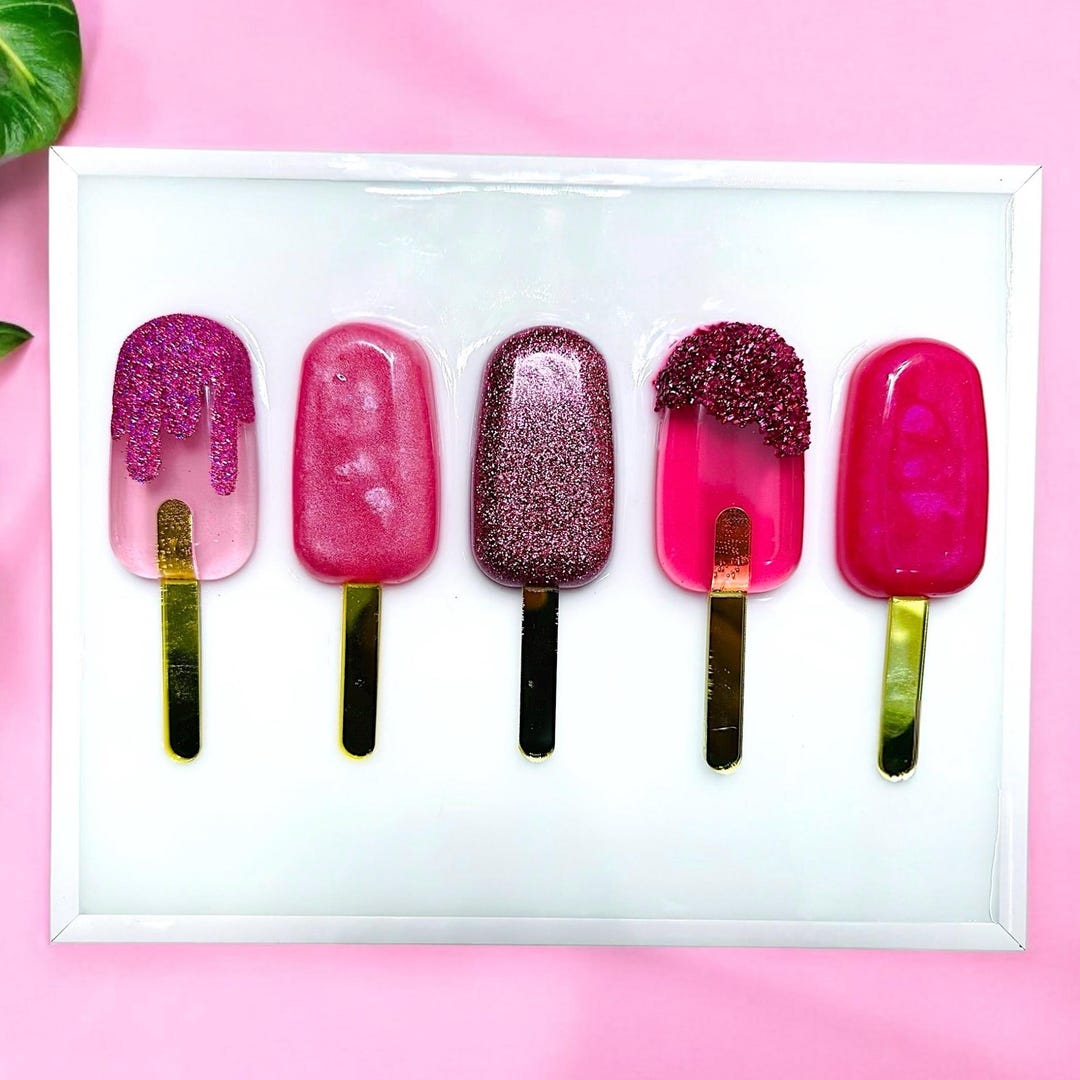 Pink LIFESIZE Popsicle 3D Pop ART Resin Wall Art Melting Popsicles ...