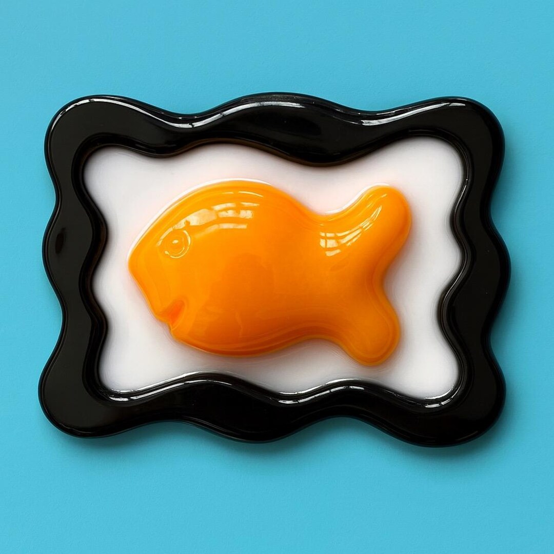 GOLDFISH CRACKER 3D Resin Wall Art / Dopamine Decor/ Jumbo Fake Food ...