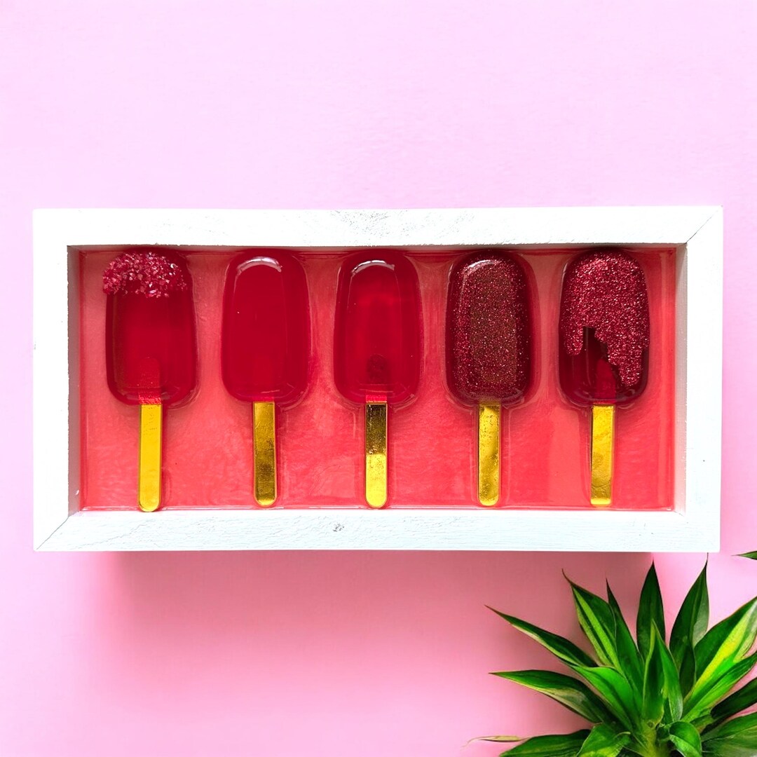 Red LIFESIZE Popsicle 3D Pop ART Resin Wall Art Melting Popsicles ...
