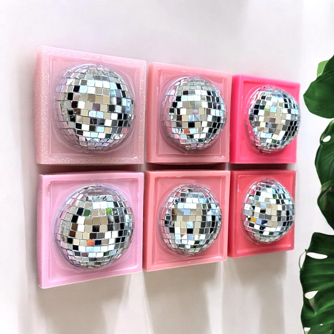 PINK DISCO BALL Wall Art / Mirror Ball / Dopamine Decor/ Wall Sculpture ...