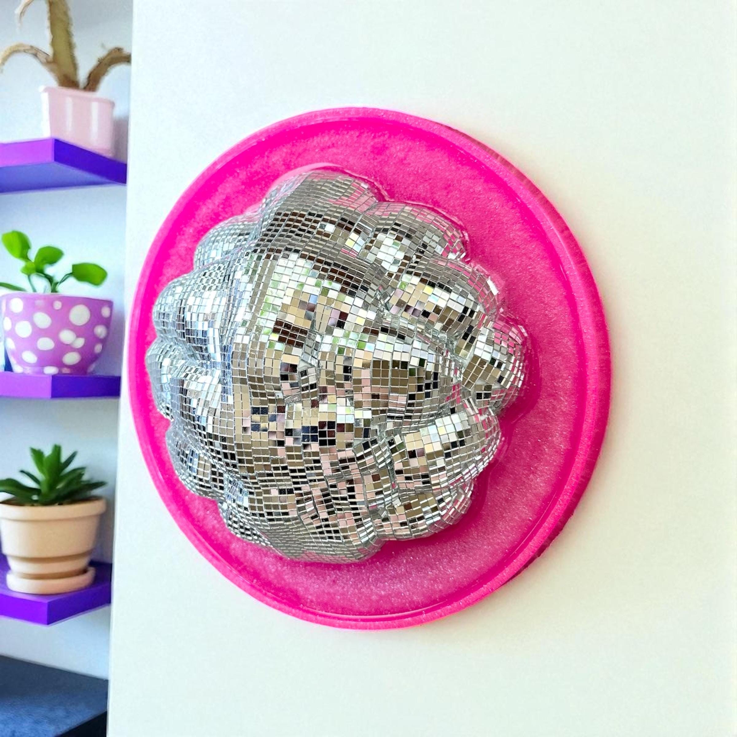 MELTING BUBBLES DISCO Ball 3D Resin Wall Art | Disco Ball Sculpture ...