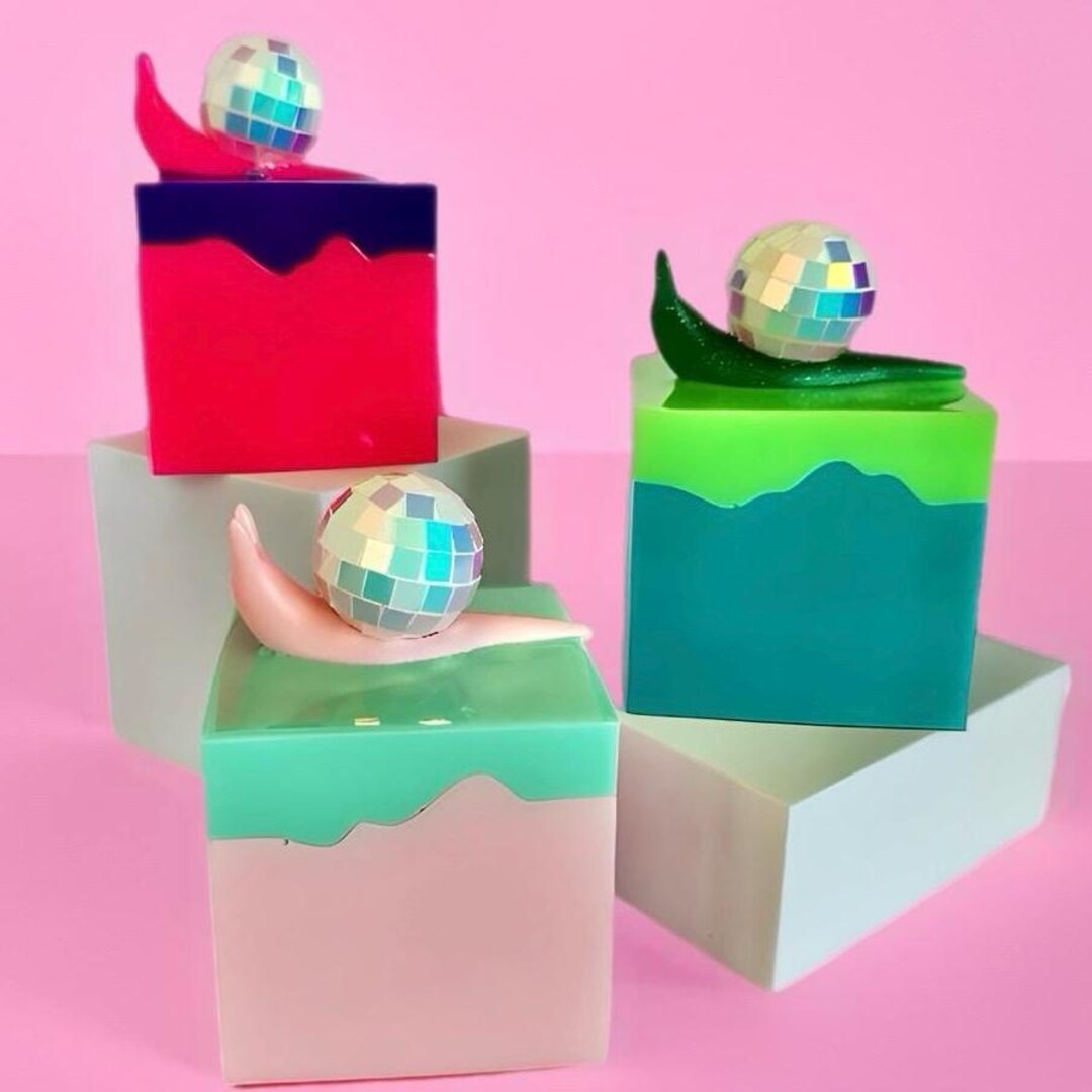 DISCO SNAIL Container / Disco Ball/ Jewelry Dish / Miniature Disco ...