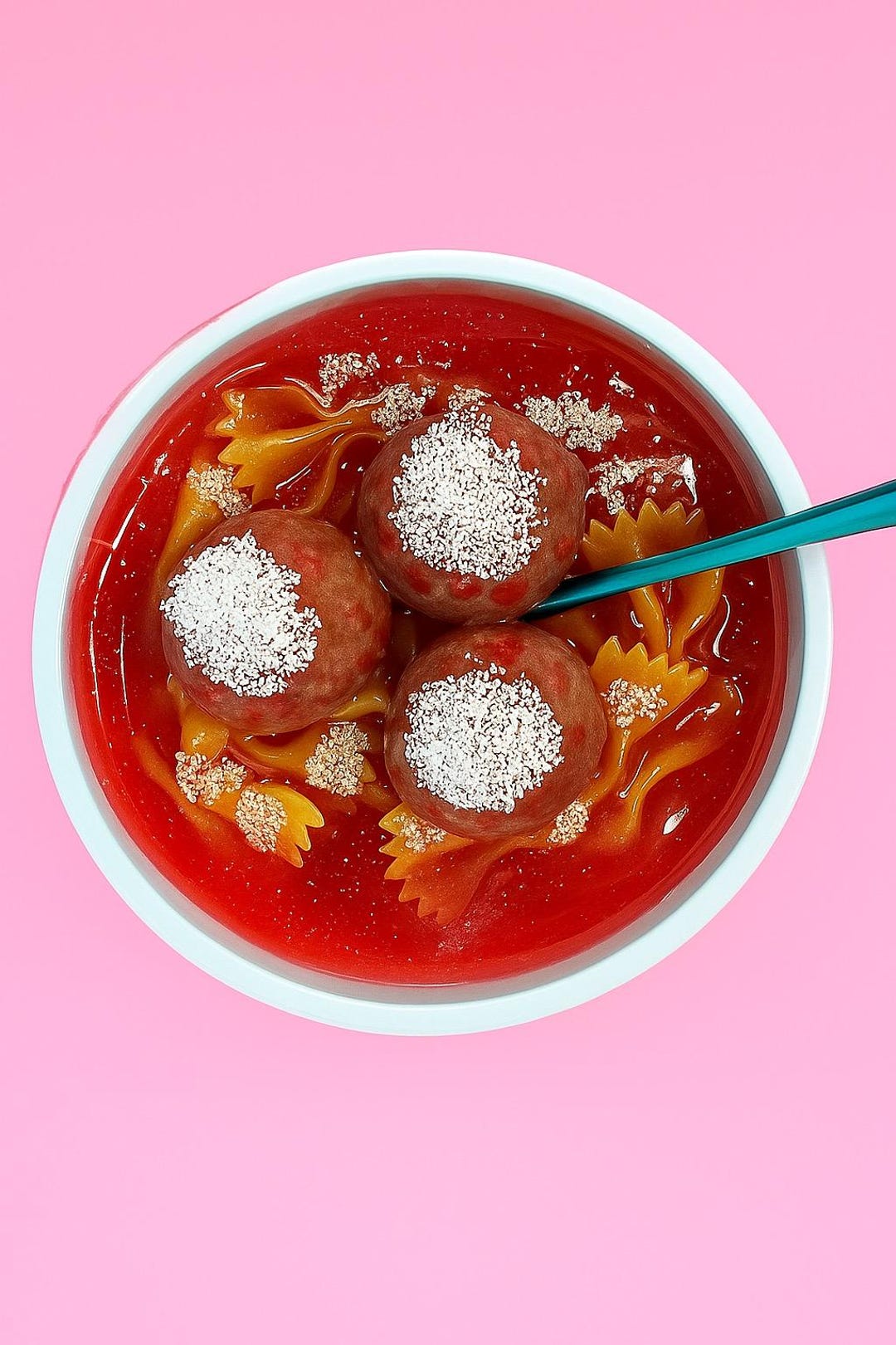 BOWTIE PASTA and MEATBALLS 3D Resin Wall Art Sculpture / Wall Art ...