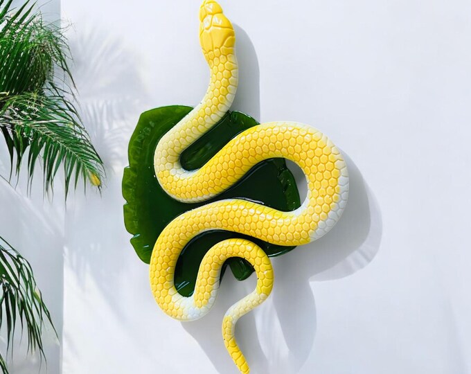 GIANT SNAKE 3D Resin Wall Sculpture Art /wall Art/ Boa Snake / Python ...