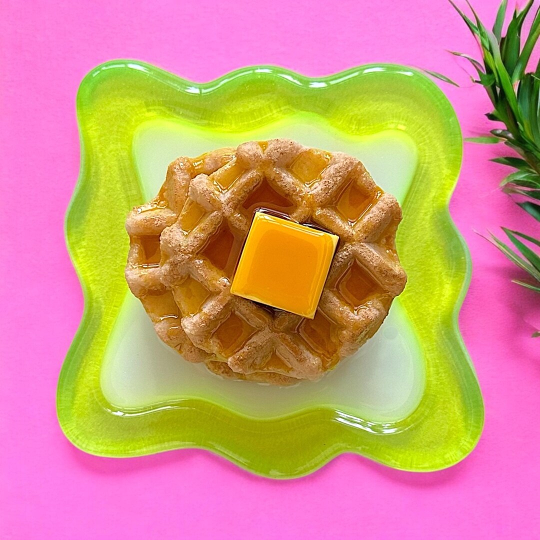 WAFFLES & Butter Life Size Breakfast 3D Resin Wall Art / Wall Sculpture ...