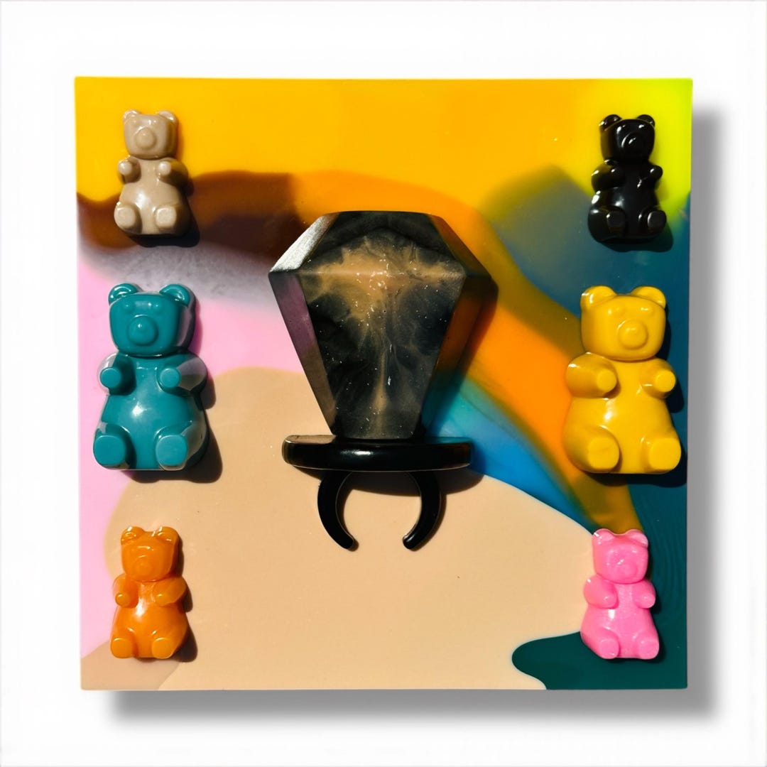 RING POP Resin Wall Art Sculpture • Kitsch Candy Decor • Fun Dopamine ...