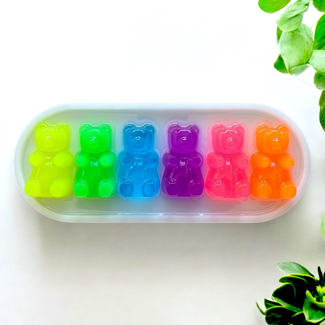 GIANT GUMMY BEAR Neon Rainbow 3D Resin Wall Art / Wall Art/ Fake Food ...
