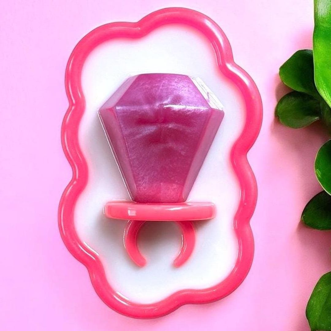 RING POP 9” Giant Pink 3D Resin Wall Art Sculpture/ Fake Candy/ Fake ...