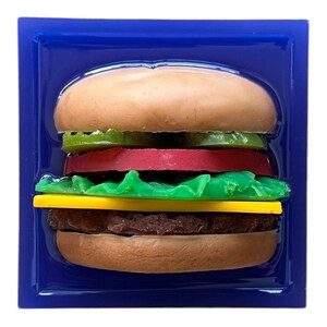 CHEESEBURGER 3D Resin Wall Art / Wall Art/ Realistic Fake Food /life ...
