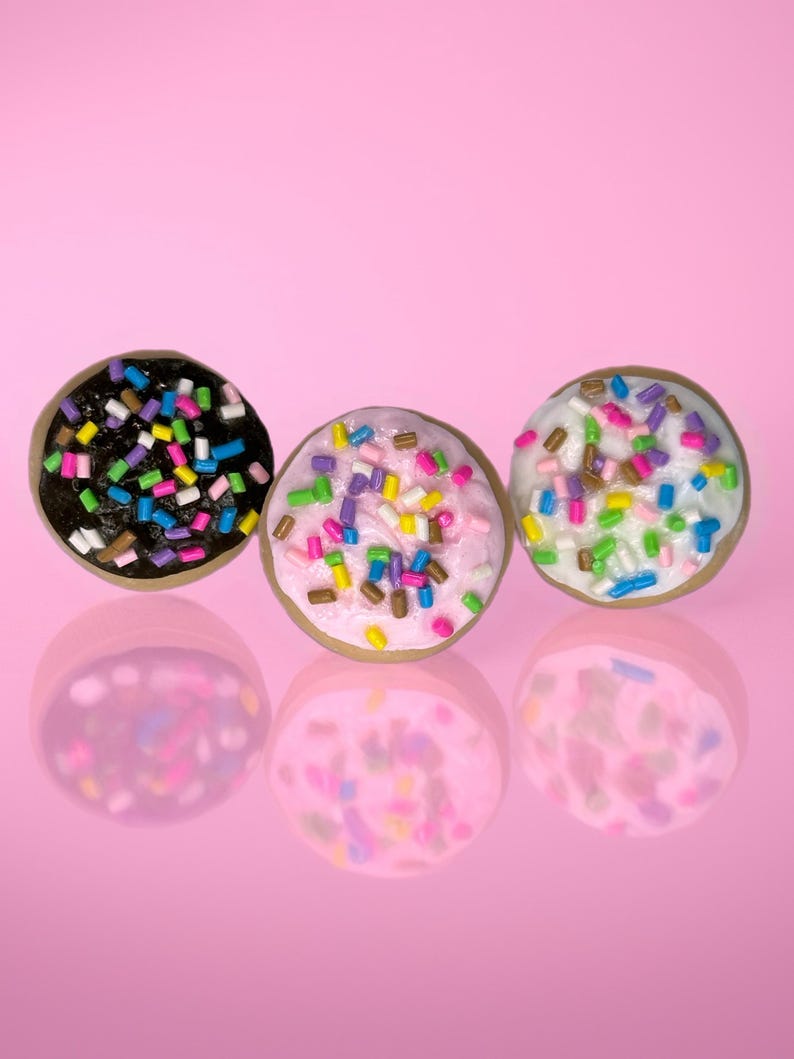 SUGAR COOKIE Resin Rings – Colorful Sprinkle Statement Jewelry | Kawaii ...