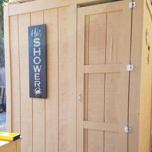 34x10 Outdoor Wood Shower Sign/outdoor Shower Sign/beach House - Etsy