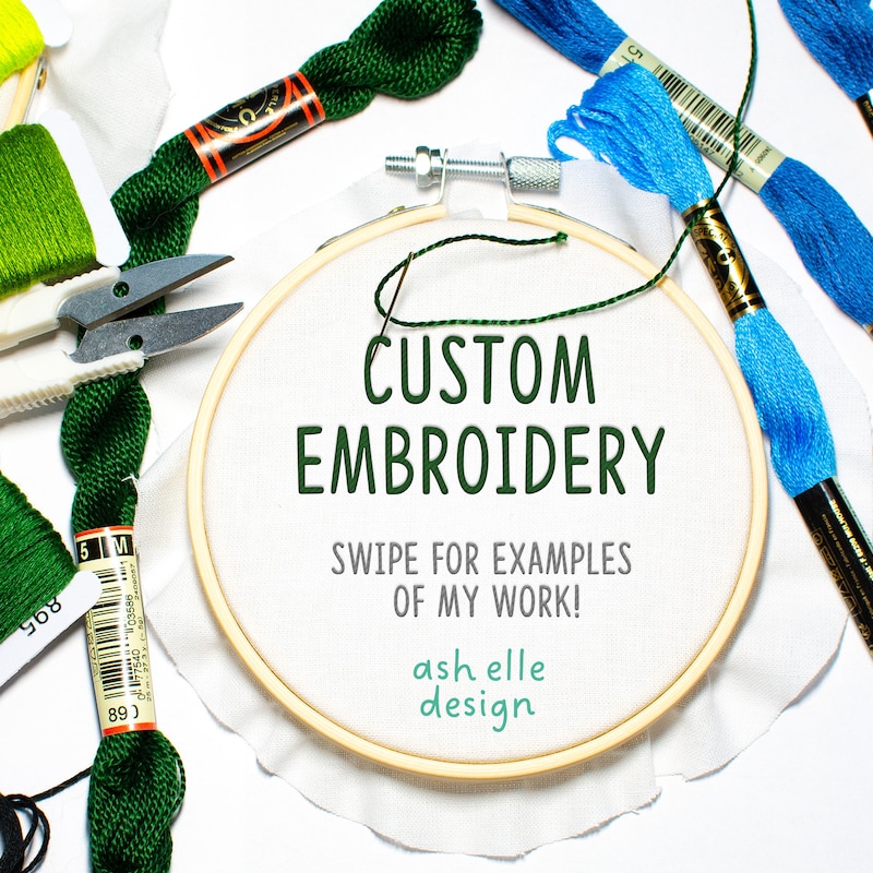Custom Embroidery - Etsy