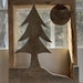 Reclaimed Wood Pine Tree and Moon Decor, 13" X 10" - Etsy Canada