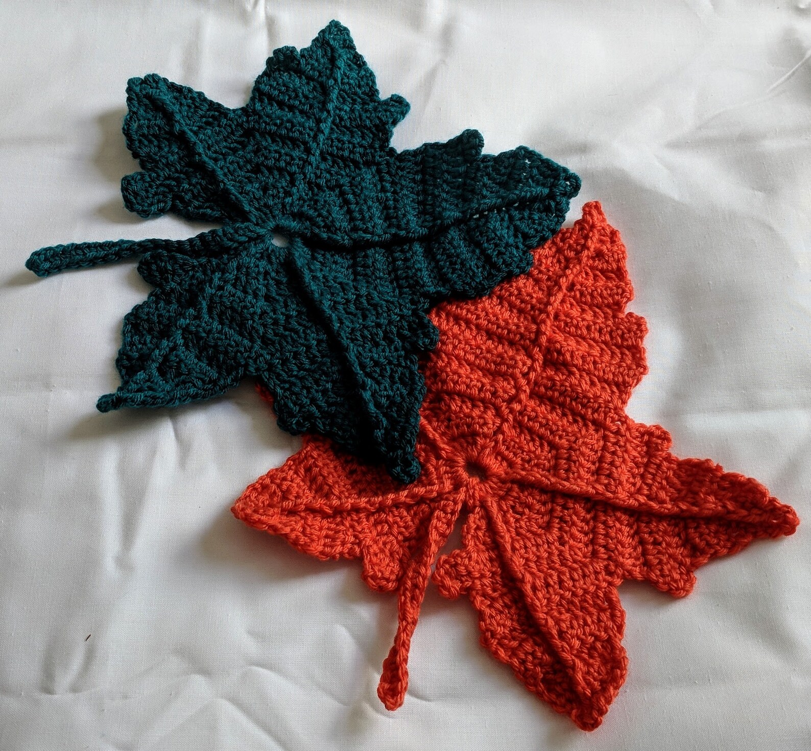 Maple Leaf PDF Crochet Pattern Coaster, Bookmark, Home Decor - Etsy