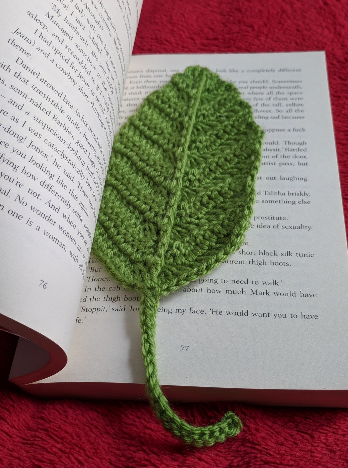 Leaf Crochet Pattern PDF Handmade Bookmark Coaster Leaves - Etsy