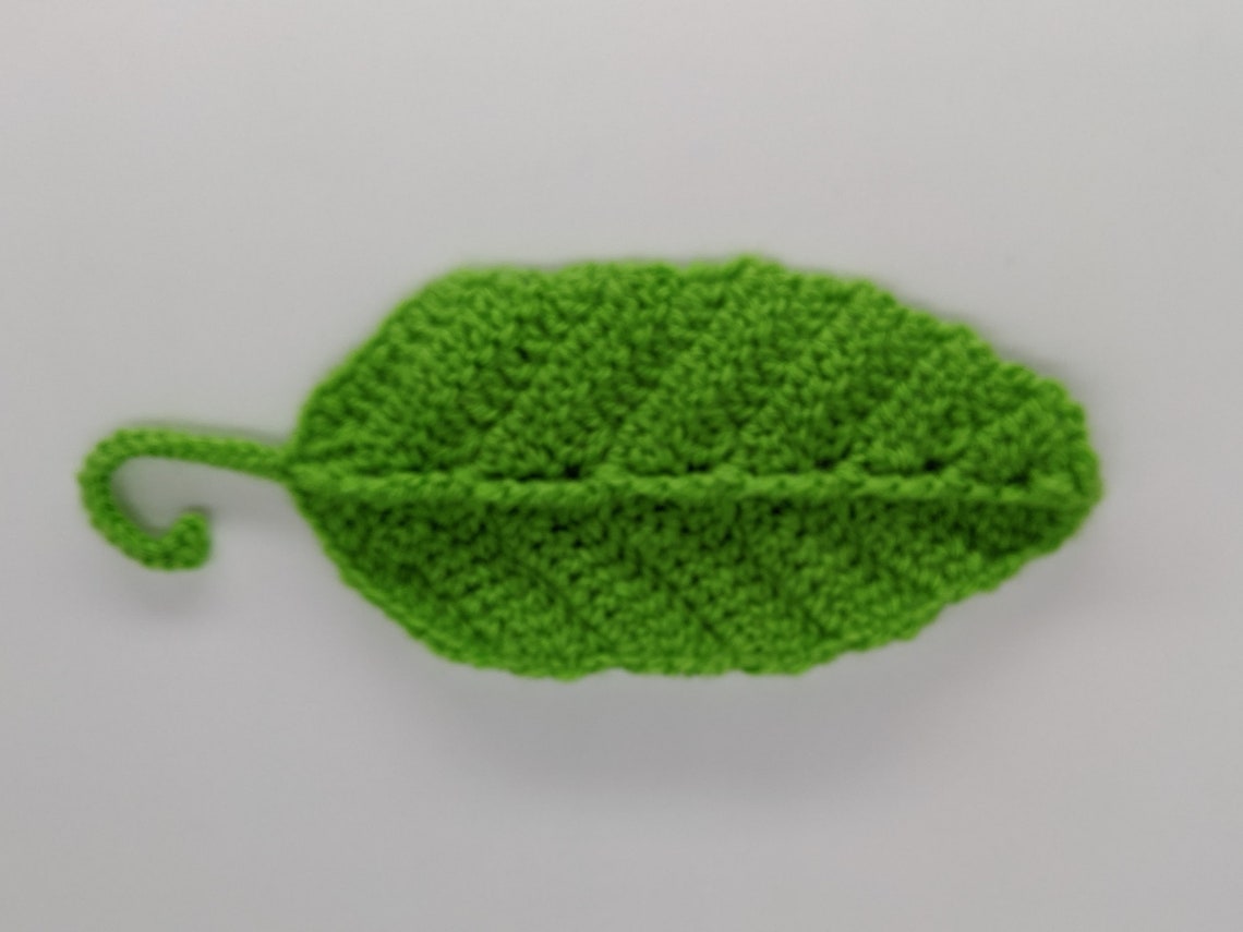 Leaf Crochet Pattern PDF Handmade Bookmark Coaster Leaves - Etsy