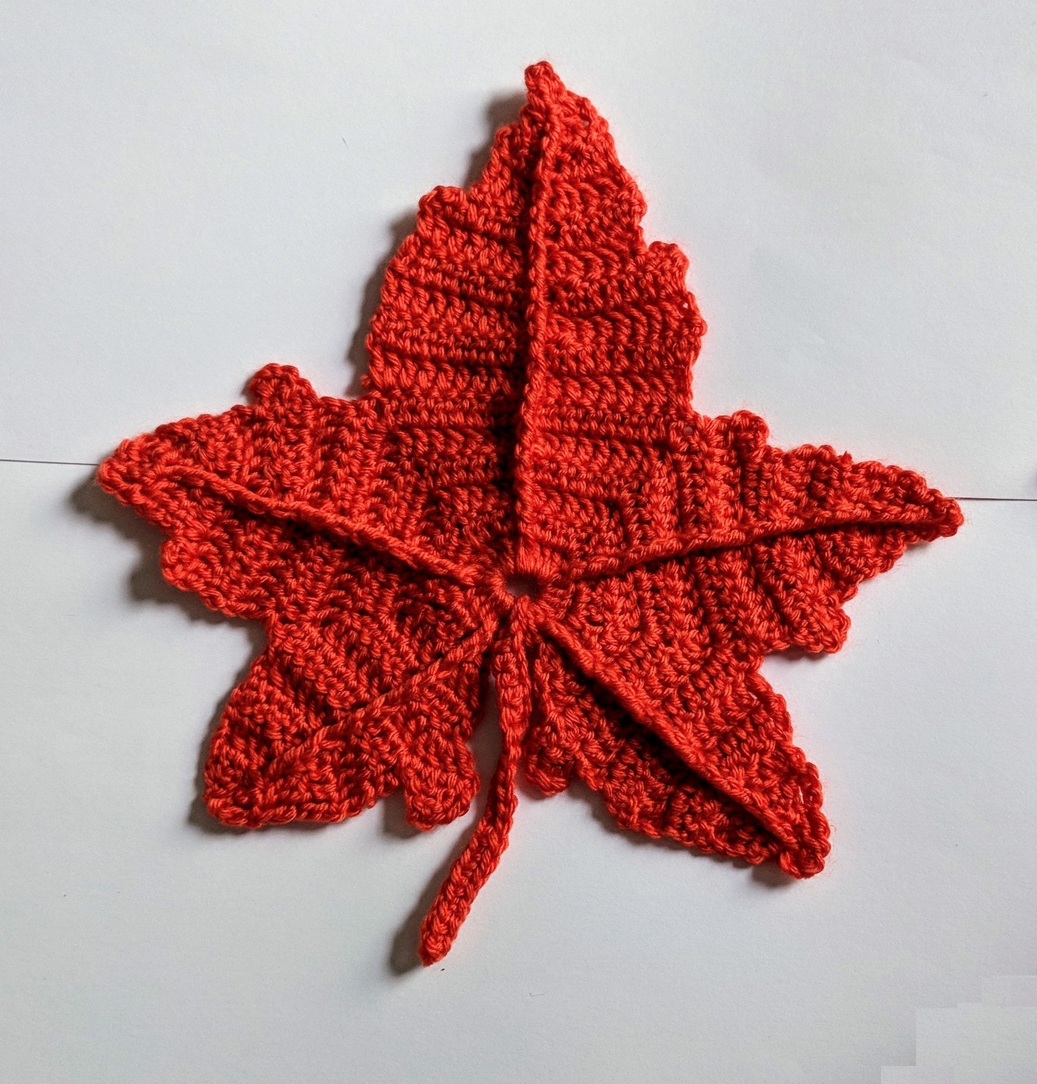 Maple Leaf PDF Crochet Pattern Coaster, Bookmark, Home Decor - Etsy
