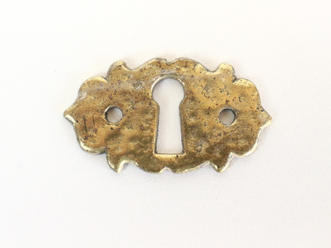 One New Ornate Brass Keyhole Cover Plate. Ornamental - Etsy