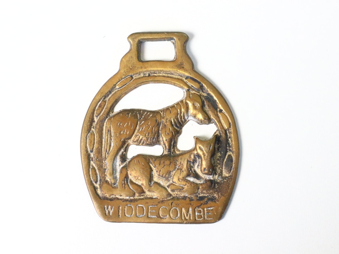 Vintage Cast Brass Horse Medallion-bridle Decoration- Collectible ...
