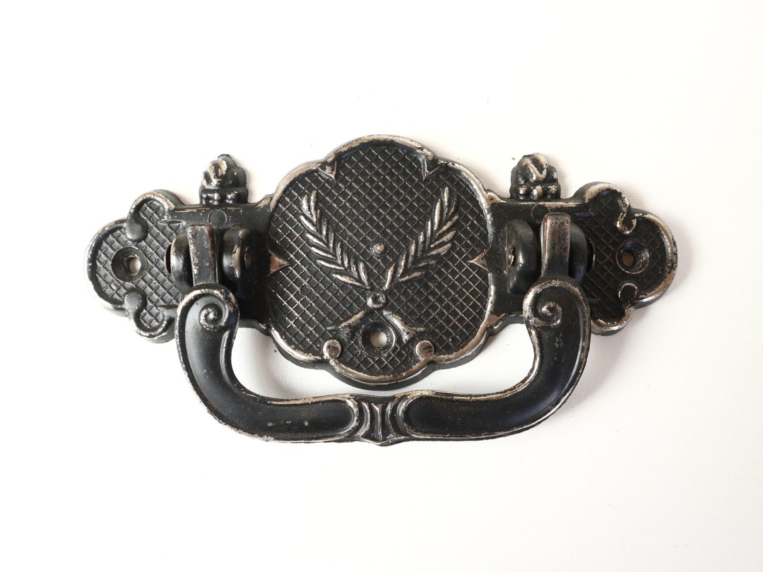 One (1) Coffin Handle, Vintage Steel Drawer Handle - Elegance Drawer ...