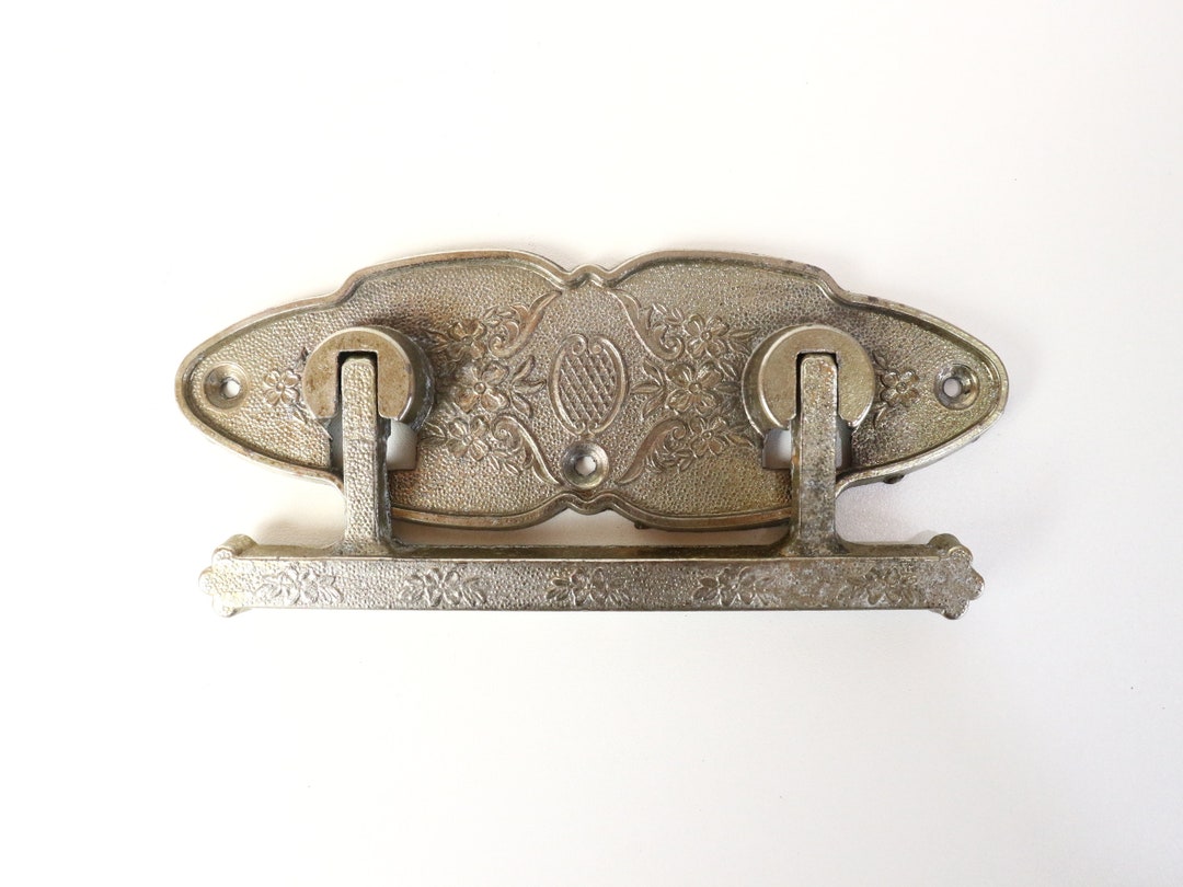 One (1) Coffin Handle, Vintage Steel Drawer Handle - Elegance Drawer ...