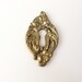 One Antique Ornate Brass Keyhole Cover, Plate. Ornamental Escutcheon ...