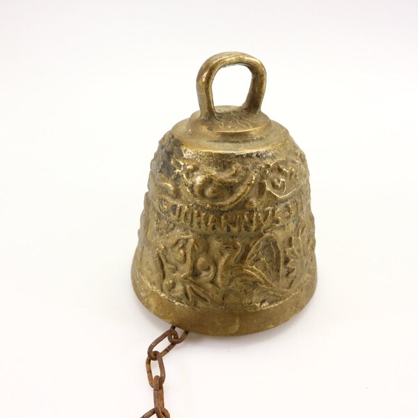 Antique Small Brass Bell - Etsy