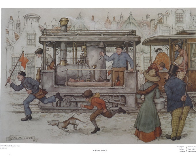 Anton Pieck Art Rare Large Vintage 6 Color Lithograph by - Etsy