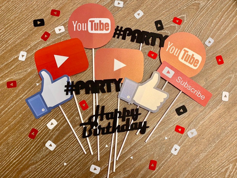YouTube Themed Party | Etsy
