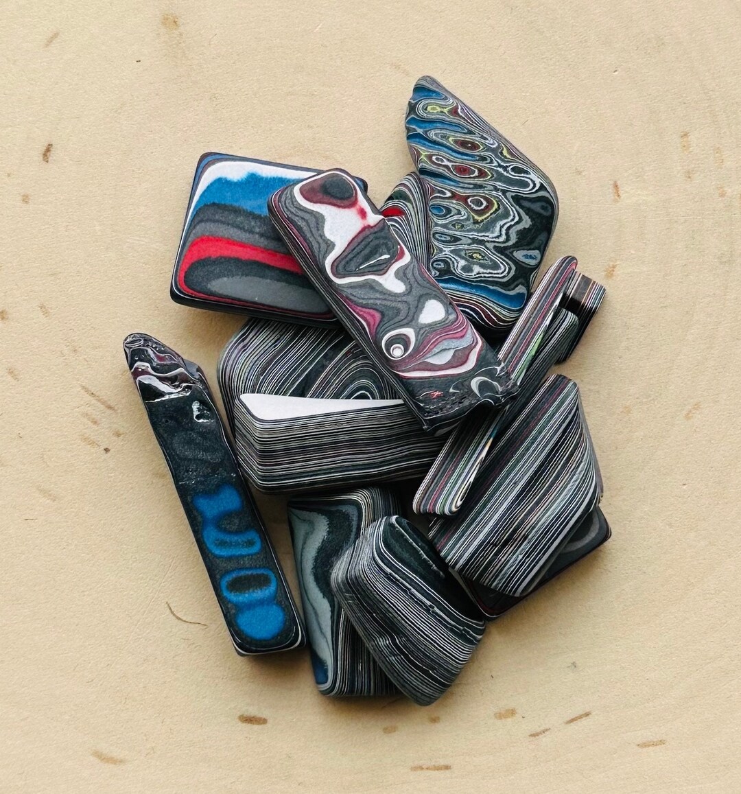 Fordite - Detroit Agate - Jewelry Pieces - Car Paint - Crafting ...