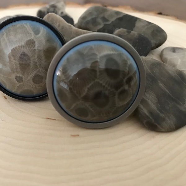 Blue Stone Knobs - Etsy