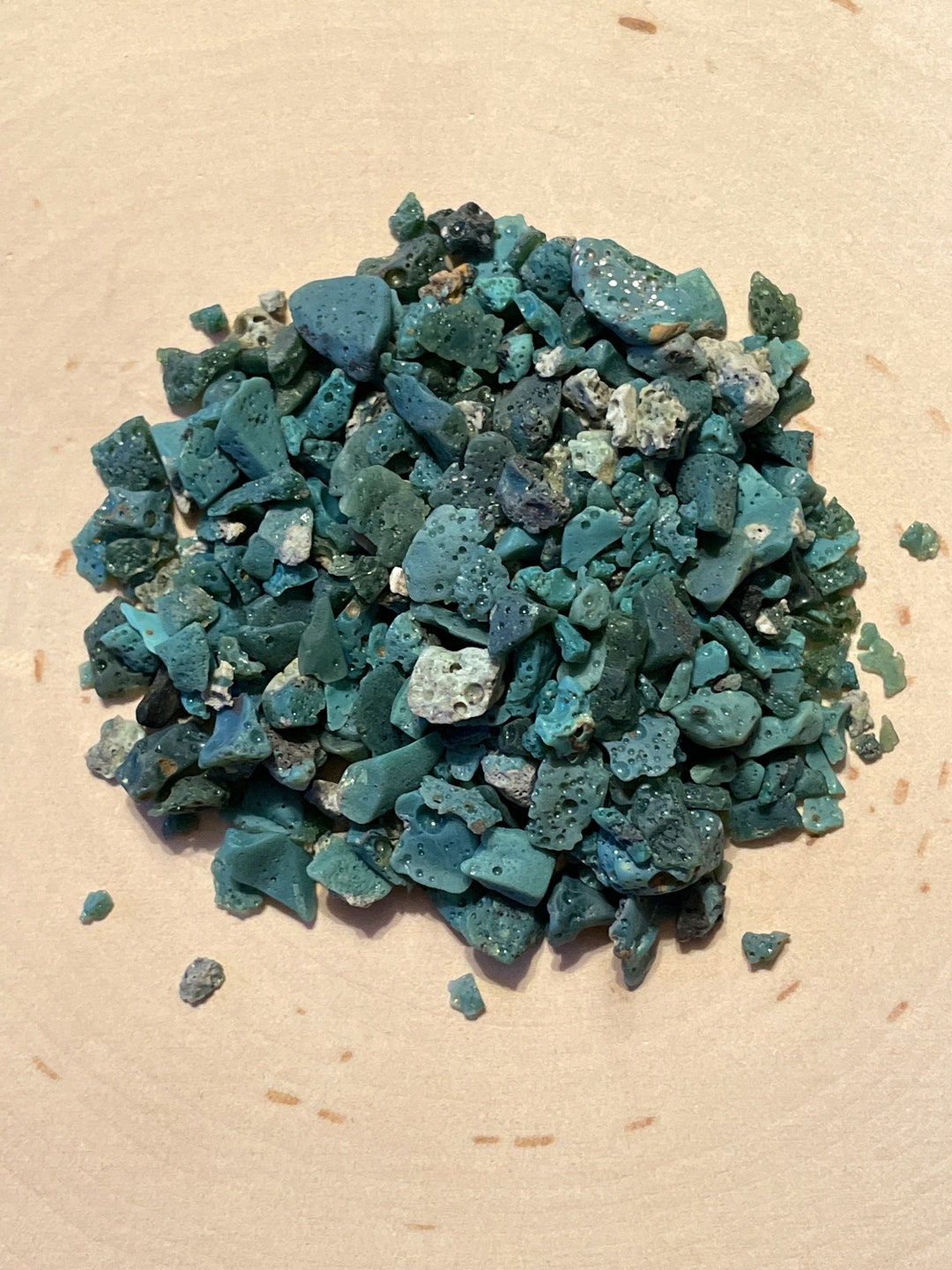 Leland Blue Sand Tumbled Slag Glass Crafts Jewelry - Etsy