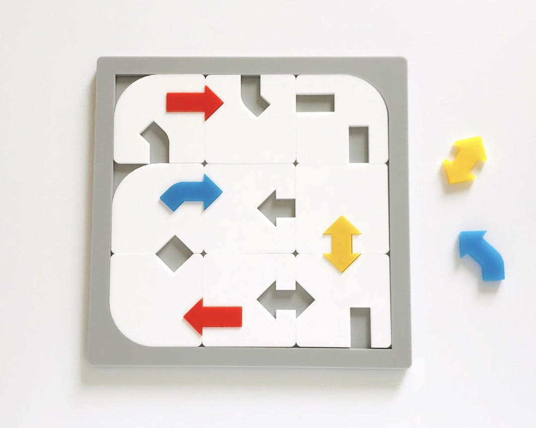 Traffic 15 Puzzle - Acrylic Packing Puzzle Designed by Yuu Asaka - Etsy