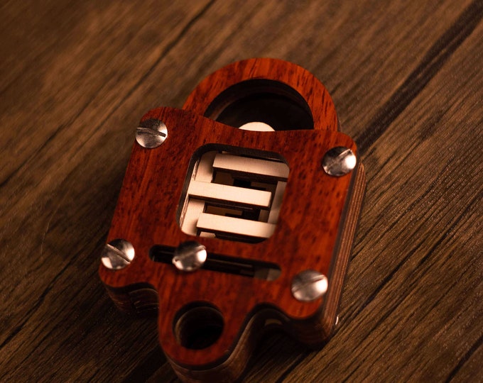 Antique Iron Puzzle Padlock Unique Shape Lock Tricky System Tricky Lock ...