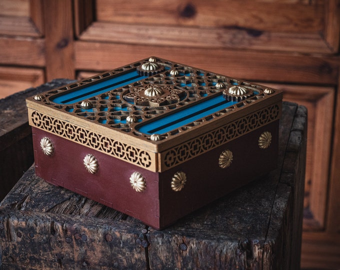 Blue Dragon Puzzle Box - Handmade Puzzle - Etsy