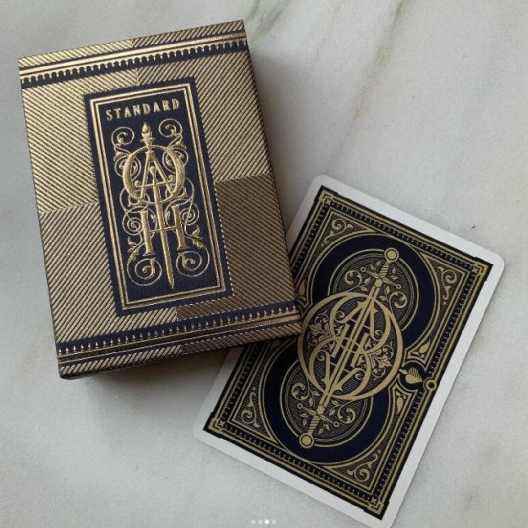 Oath Players Deck (NAVY BLUE) - Luxury Fully Custom Playing Cards - Etsy