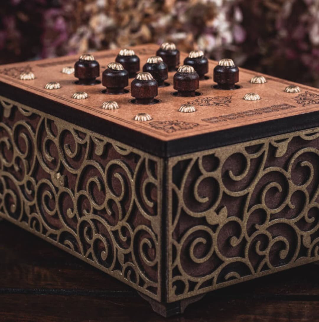 Planet Puzzle Box - an Elaborately Decorated Antique Style Puzzle - Etsy