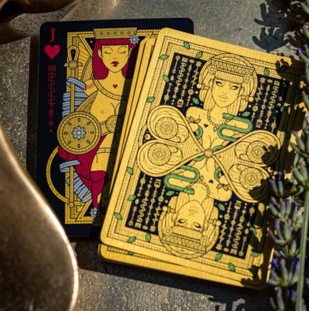Eva Noire Playing Cards - Custom Illustrated Artwork - Etsy