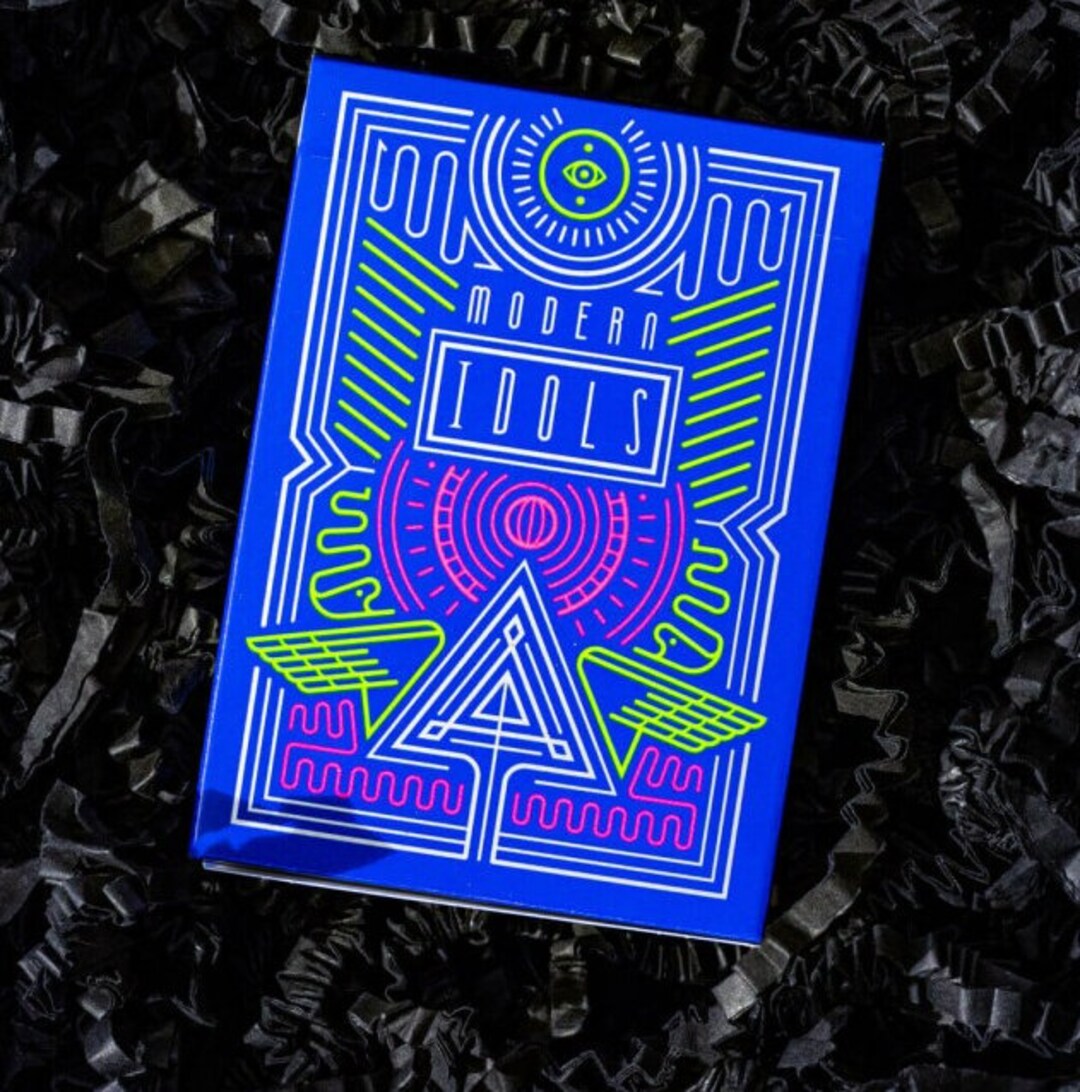 Modern Idols Hope Playing Cards - Custom Illustrated Artwork With Neon ...