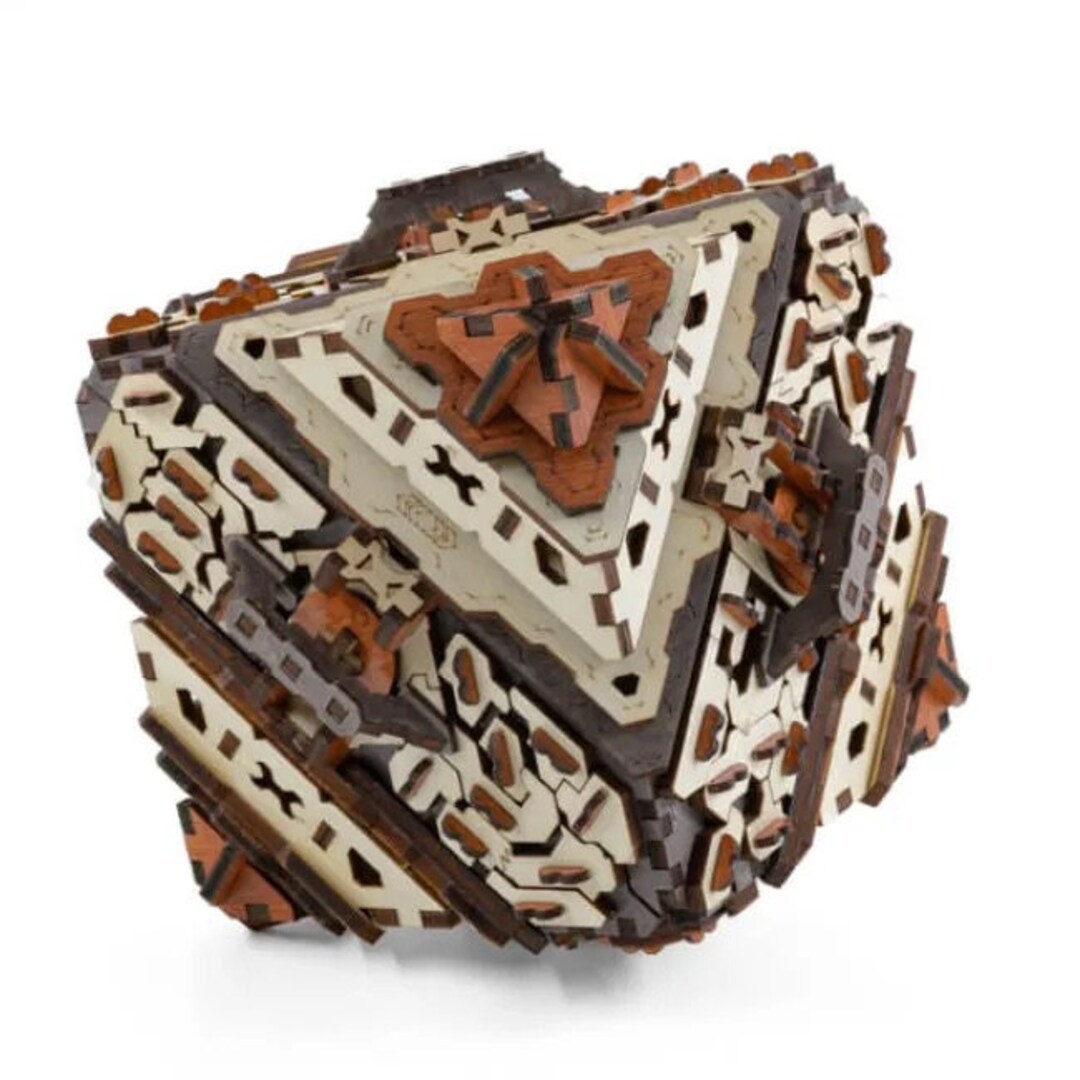 DIY Tetra Puzzle Box 775 Piece Self Assembly 151 Movement Geometric ...