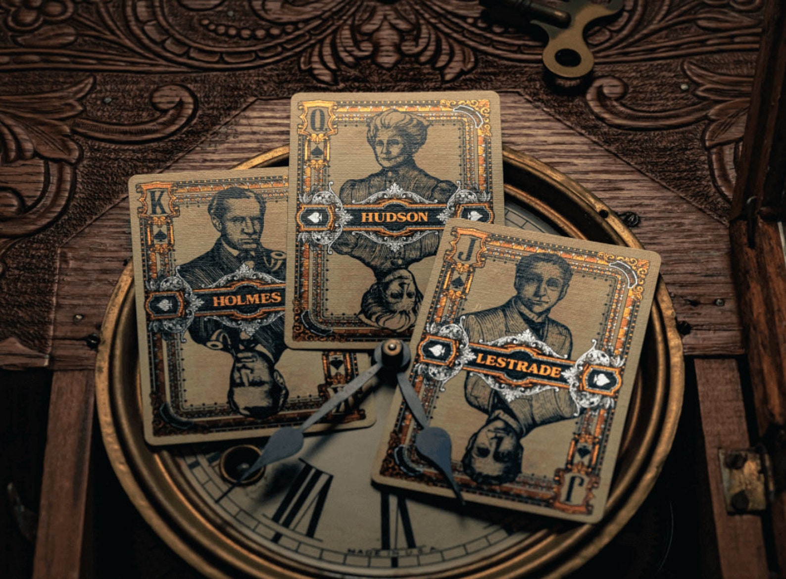 Sherlock Holmes Playing Cards Hand Illustrated Luxury Deck | Etsy