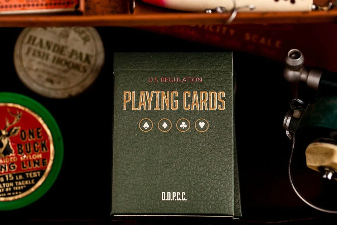 Vintage Style Plaid Luxury Playing Cards Red/green Poker Deck - Etsy