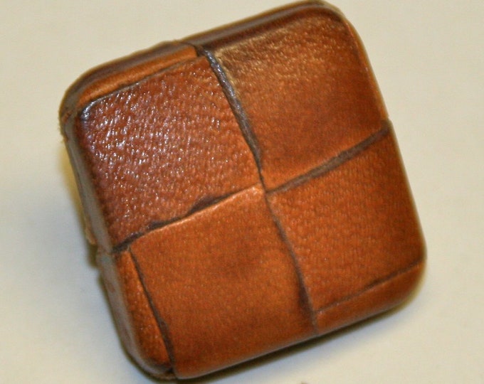 4 Vintage Duffle Coat Buttons Made of Leather - Etsy