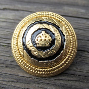 9 Vintage Crest Buttons Made of Metal 20 Mm - Etsy