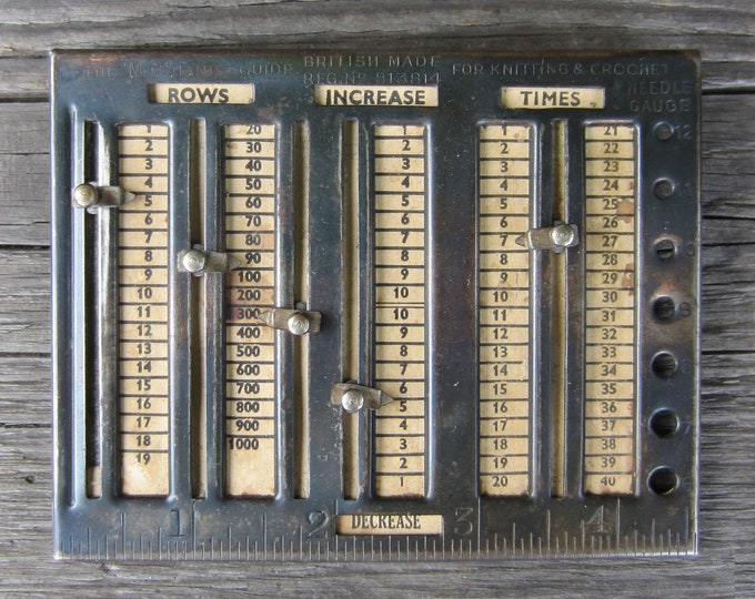 Vintage M.P. Handy Guide for Knitting and Crochet Metal 1930th - Etsy